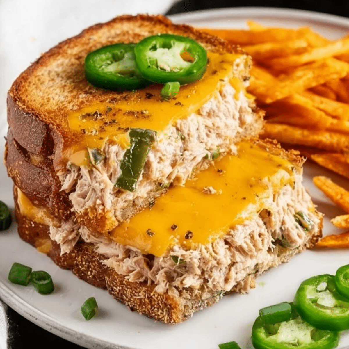 Easy Spicy Jalapeño Cheddar Tuna Melt Recipe - Recipes by Lucelle