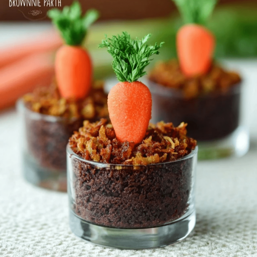 Brownie Carrot Patch: A Fun and Easy Easter Dessert - Recipes by Lucelle
