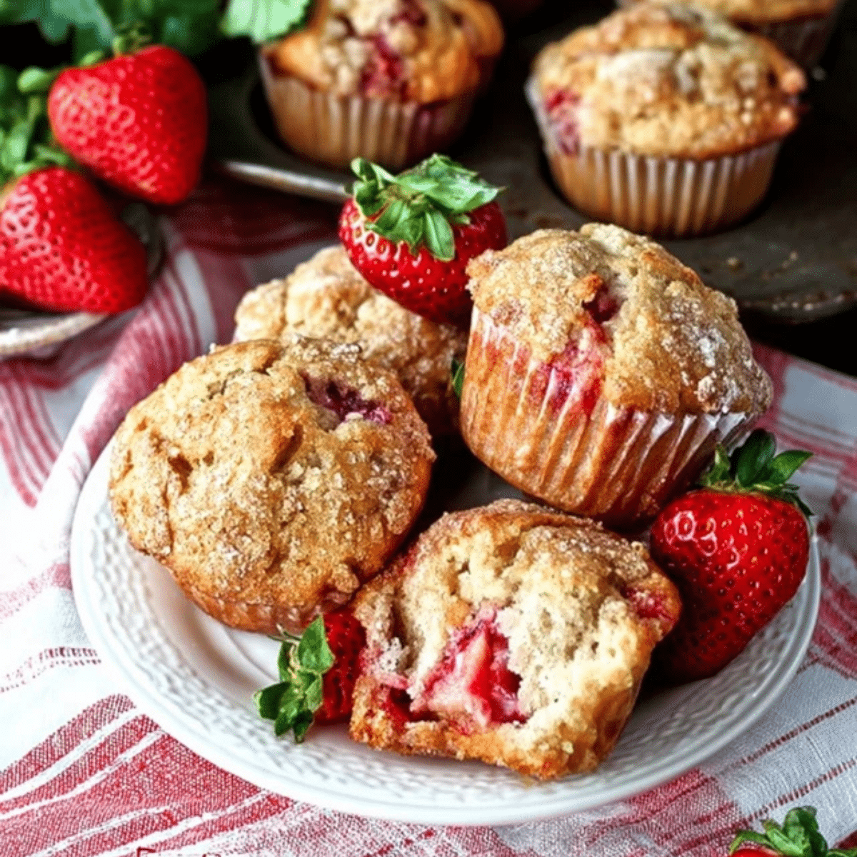 Fresh Strawberry Muffins – Easy, Moist & Delicious - Recipes by Lucelle